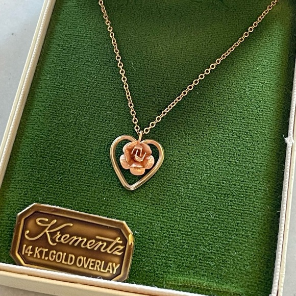 Krementz | Jewelry | New In Box Krementz Rose 4k Gold Overlay Floral ...